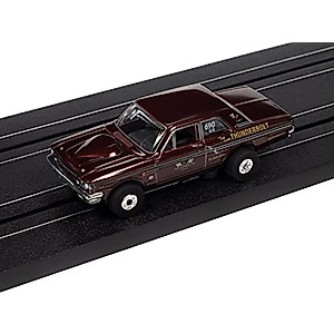 Auto World Thunderjet 1964 Ford Thunderbolt (Maroon) HO Scale Slot Car