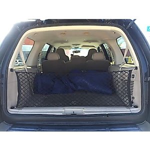 EACCESSORIES EA Trunk Organizer Cargo Net for FORD ESCAPE MERCURY MARINER MAZDA TRIBUTE 2001-2012 – Envelope Style Cargo Net for SUV - Premium Mesh Car Trunk Organizer – Compatible with ESCAPE MARINER