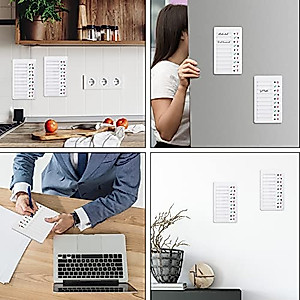 Eersida 3 Pcs to Do List Checklist Board, Daily Schedule for Kids, Chore Chart Memo Detachable Reusable Plastic RV Planner Home Travel (Blank Checklist)