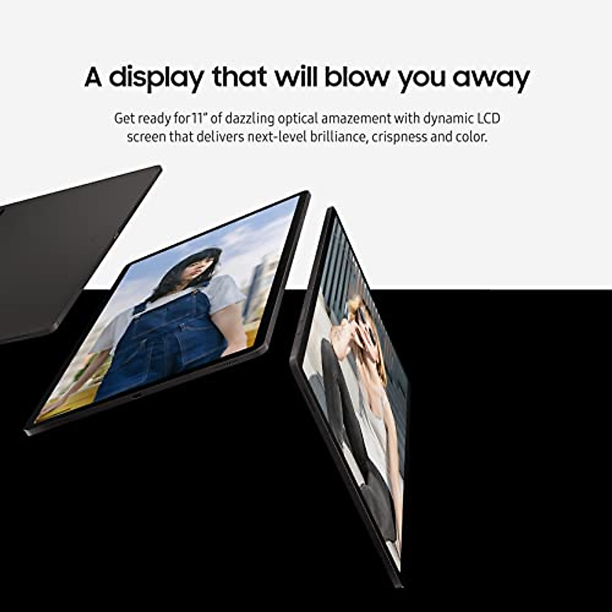 SAMSUNG Galaxy Tab S8+ 12.4” 128GB WiFi 6E Android Tablet, Large AMOLED Screen, S Pen Included, Ultra Wide Camera, Long Lasting Battery, US Version, 2022, Silver