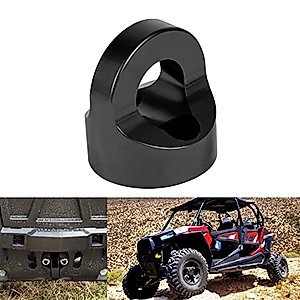Goldfire Front Tow Hook Loop, RZR Billet Aluminum Tie Down Anchor Towing Hooks for Polaris General RS1 RZR Turbo XP 4 1000 2014 2015 2016 2017 2018 2019 2020 (Black)