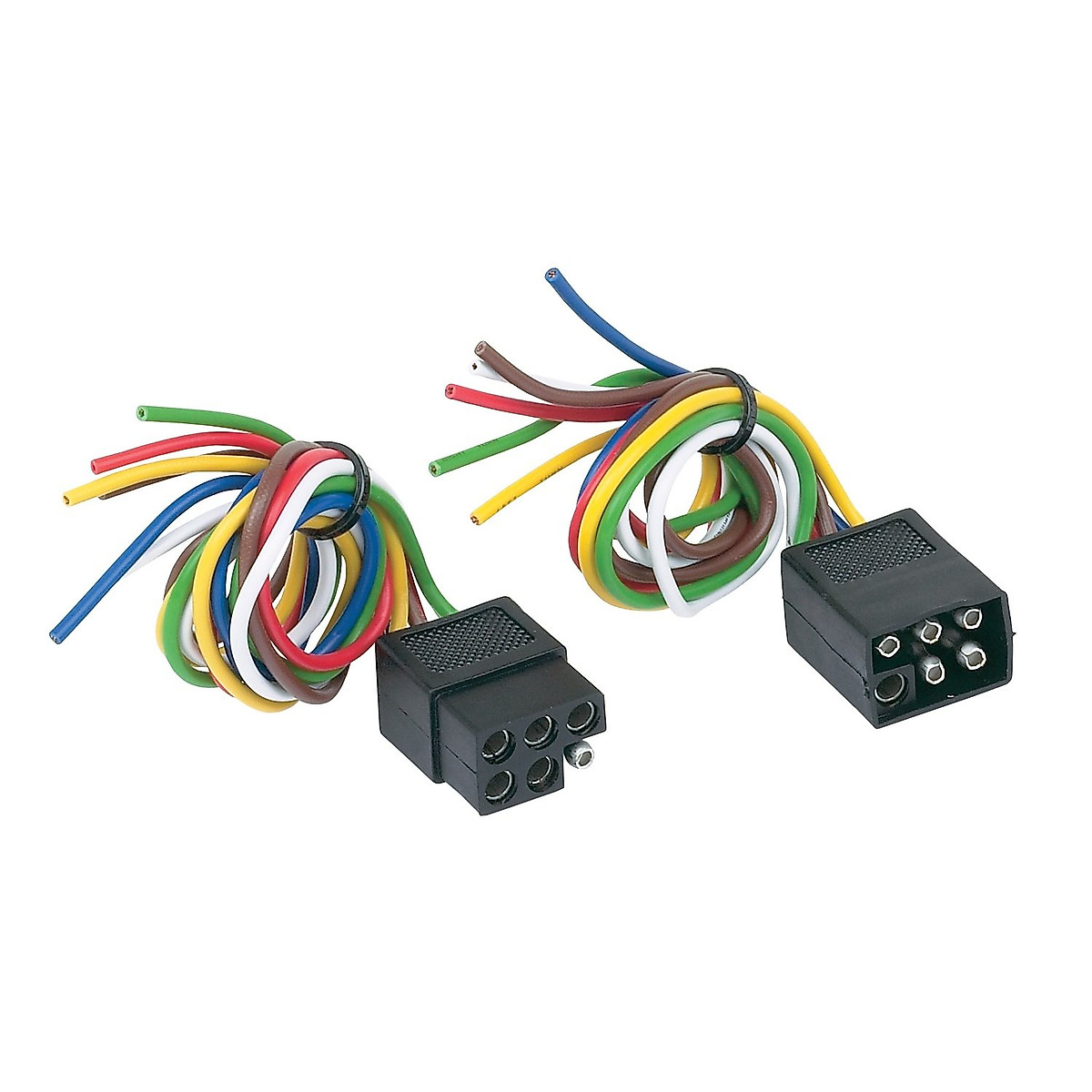 Hopkins 47995 6-Pole Square Set (with 12" Vehicle Connector and 12" Trailer Connector)