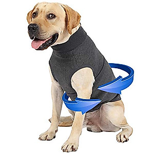 Dog Anxiety Jacket, Dog Coat Dog Anxiety Vest Jacket, Security Vest, Coat Anxiety Shirt for Dogs, Anxiety Jacket for Dogs, Dog Calming Vest for Small Medium Large Dogs (L).