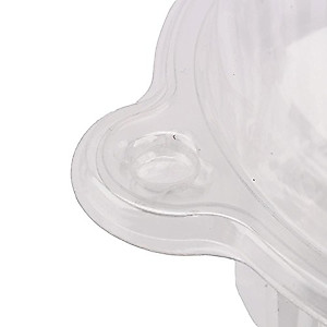 Individual Cupcake Container, 400Pcs Single Cupcake Muffin Dome Holders Plastic Cupcake Box Dome Pod, 17.7 x 9.4 x 4.3 inch