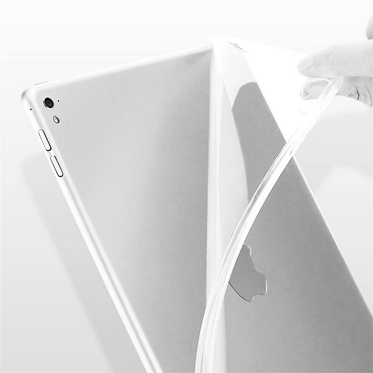 iCoverCase for iPad Pro 12.9 Case Clear, Ultra-Thin Transparent Soft TPU Back Cover Resistant Flexible Case for iPad Pro 12.9"(2015/2017) (Clear)
