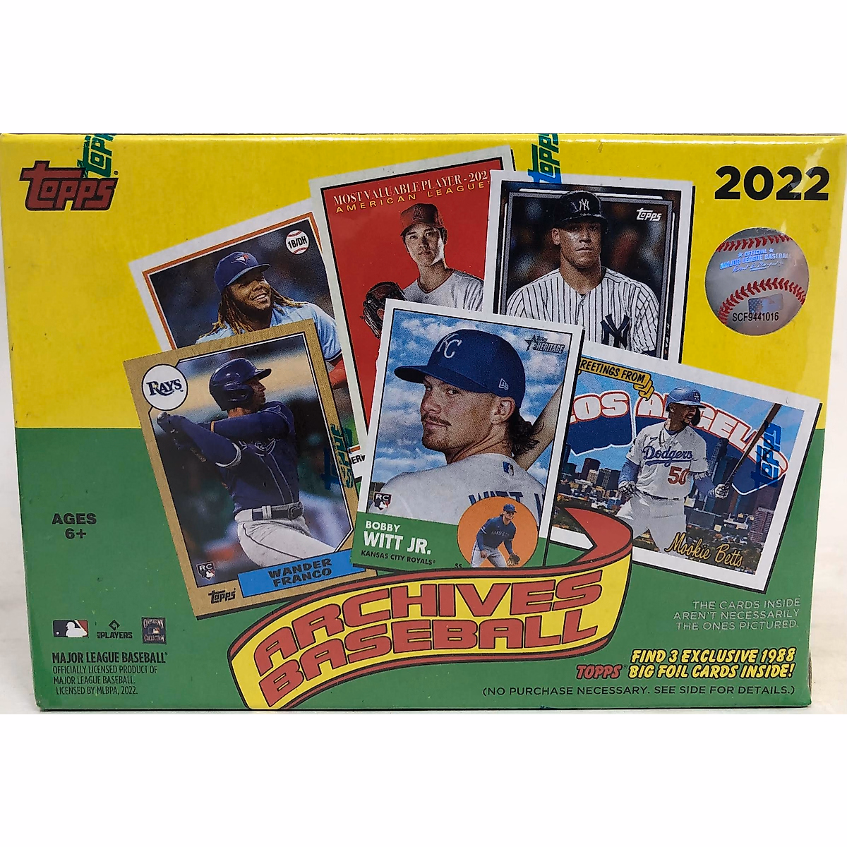 Topps 2022 Archives Baseball Blaster Box - 7 Packs Per Box