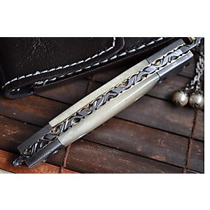 Perkin Knives - Handmade Damascus Folding Knife - Work of Art