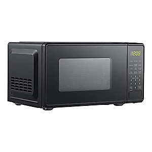 COOLHOME 0.7 cu. ft. Countertop Microwave Oven, 700 Watts Perfect for Apartments and Dorms - Easy Clean (black)