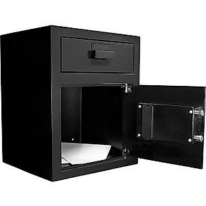 Barska AX11930 Large 1.10 Cubic Ft Digital Multi-User Keypad Security Business Depository Drop Safe with Front Load Drop Box for Money, Cash, and Mail