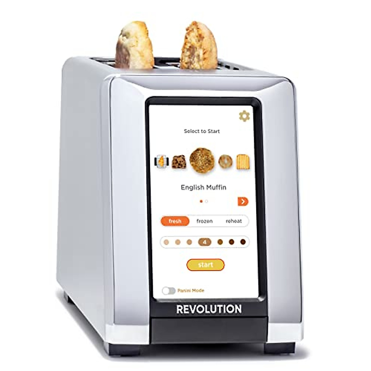 Revolution R180S Touchscreen Toaster with Patented InstaGLO® Technology – Stainless Steel/Chrome, plus Panini Mode