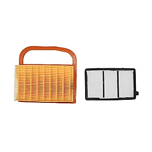 Fullas 5 Packs Air Filter + Pre Filter Compatiable with Stihl TS410 TS420 Lawn Mower Replace TS480i 4238-140-1800 4238 140 4401 Concrete Cutoff Saw Replace 4238 141 0300 42381410300B