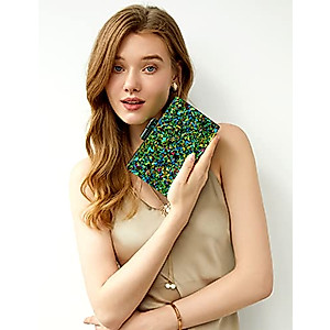 NUSTTAL Clutch Purses for Women wedding Evening Bag Shoulder Handbag Glitter Acrylic Box Clutch Bag-Green