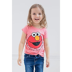 Sesame Street Elmo Cookie Monster Big Bird Baby Girls 3 Pack T-Shirt 18 Months Pink/Blue