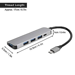 Type-C Expander, Large?Capacity Device PD Power Supply Docking Station, Multifunctional Converter for Type?C Mobile Phone Notebook Keyboard Mouse