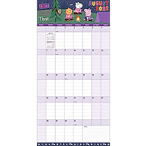 Peppa Pig 17-Month 2022-2023 Family Wall Calendar