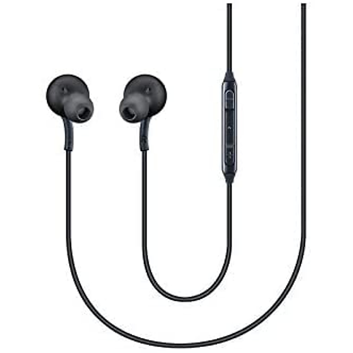 SAMSUNG AKG Earbuds Original 3.5mm in-Ear Earbud Headphones with Remote & Mic for Galaxy A71, A31, Galaxy S10, S10e, Note 10, Note 10+, S10 Plus, S9 - Includes Pouch and LED Keychain - Black