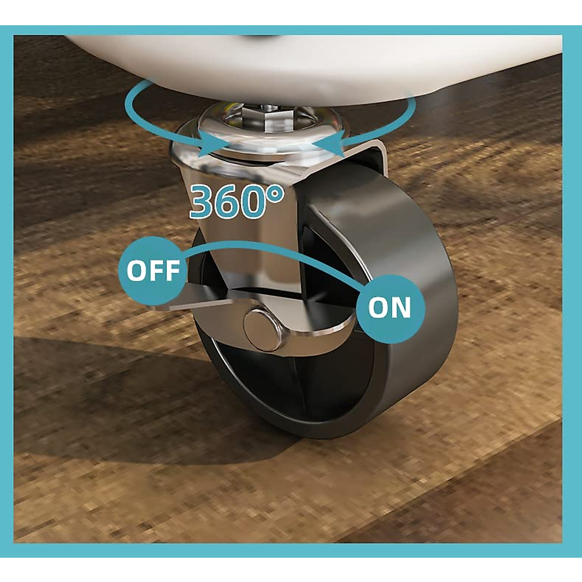 YOHKOH 3-Tier Metal Rolling Utility Cart, Storage Trolley Cart with Mesh Baskets and Lockable Wheels for Bathroom Kitchen Office (Dark Black)