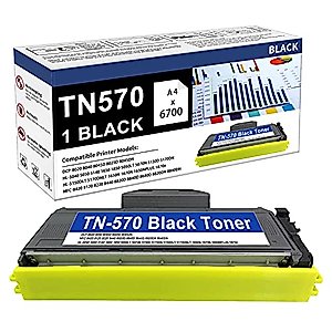 1 Pack Compatible TN-570 Toner Cartridge Replacement for  Brother TN570 DCP-8020 8045D 8045DN HL-5040 5140 1650 5170DNLT 1670N 1650NPLUS 1870n MFC-8420 8440 8820D 8840DN Printer,Sold by HOBBYUNION