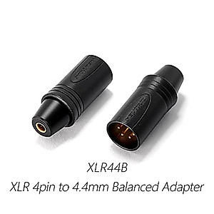 DD ddHiFi XLR44B XLR 4pin to 4.4mm Balanced Adapter Adapt XLR Traditional Desktop Devices to 4.4mm Audio Device or Earphone