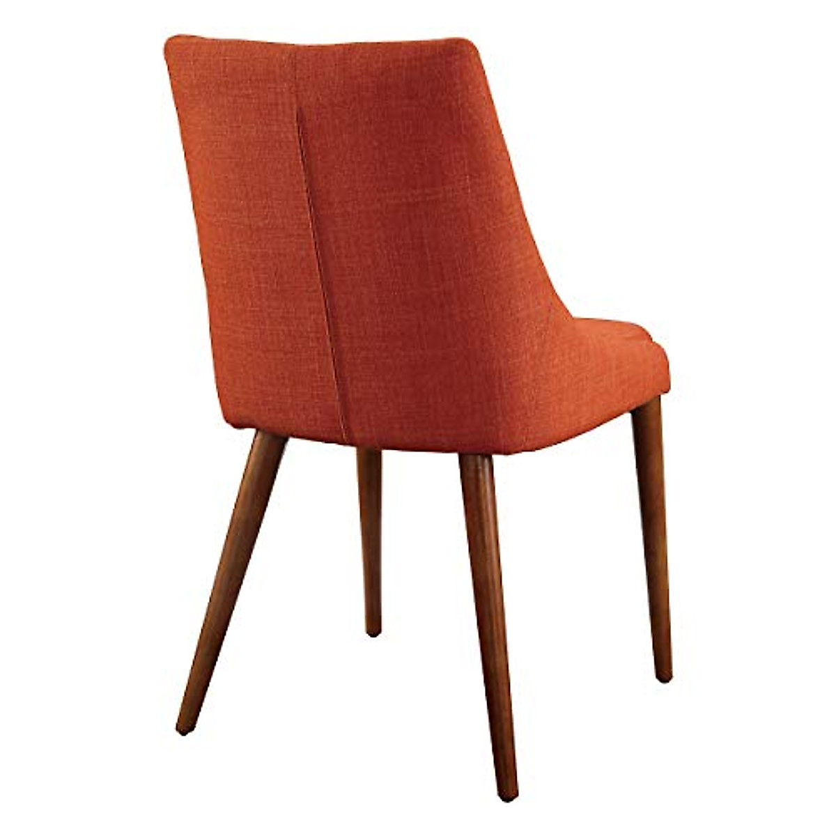 OSP Home Furnishings Palmer Mid-Century Modern Dining Accent Chair 2-Pack, Tangerine