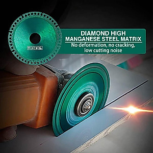 Indestructible Disc for Grinder Composite Multifunctional Cutting Saw Blade Ultra-Thin Diamond Circular Saw Blade for Angle Grinder(5 pcs)