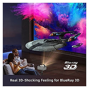 Smart 3D TV 300inch Android WiFi Portable 1080P LED DLP Mini Projector Full HD for 4K Cinema Smartphone with Battery