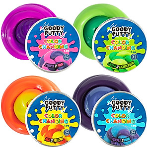Color Changing Putty Fidget Toy for Kids Stress Relief and Therapy and Great ADHD Fidget Putty Toy That Changes Colors