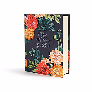 CSB Notetaking Bible, Hosanna Revival Edition, Dahlias Cloth Over Board, Black Letter, Single-Column, Journaling Space, Reading Plan, Easy-to-Read Bible Serif Type
