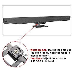 2PCS Barn Door Soft Close Mechanism Spring Buffer Damper Upgraded Hole-Free Version Sliding Barn Door Hardware for Door Weight 70-160 Pounds Adjustable Door Stoppers, Actuator Spacers Included