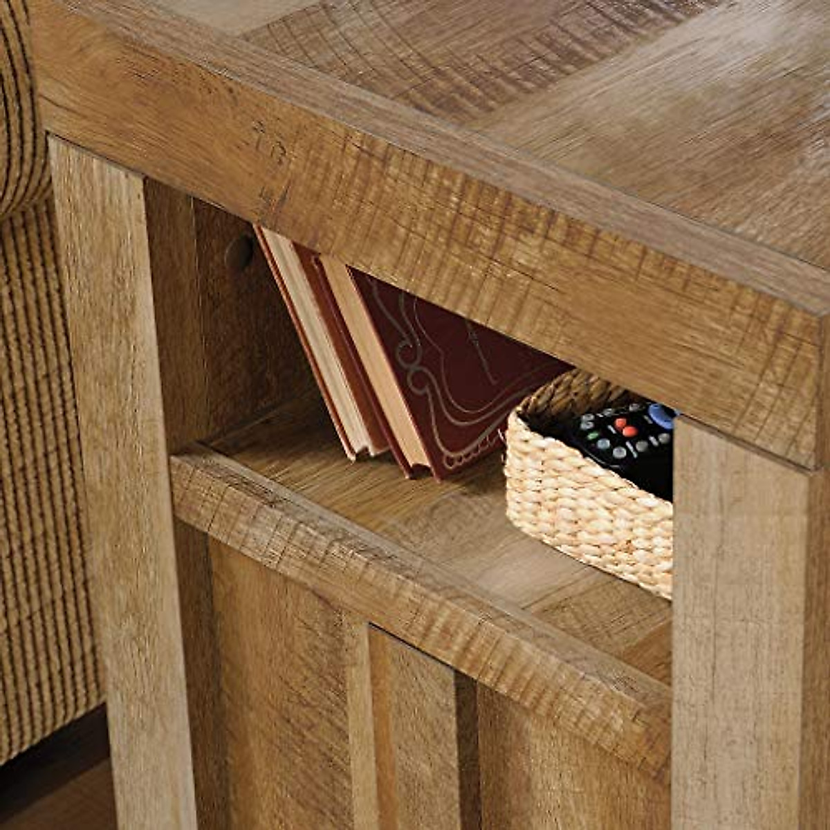 Sauder Dakota Pass Side Table, Craftsman Oak finish