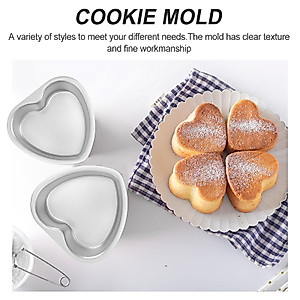 Cake Tin Pans Heart Shaped Cake Pan Aluminium Cake Mold, 4 Inch Cake Tray Tin Baking Mold Cheese Bread Tray Chocolate Cupcake Pans Baking Cake Tin
