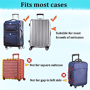 ZOUNI Clear PVC Luggage Cover Protectors, 30 Inch Waterproof Transparent Travel Luggage Protector Suitcase Cover Protectors for Wheeled Suitcase (30"（20.8" L x 13" W x 29.5" H）)