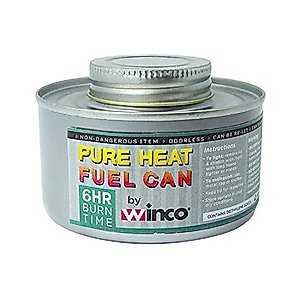 Winco C-F6, 6-Hour Wick-Type Chafing Fuel Can with Twist Cap for Chafing Dishes and Coffee Urns (1)
