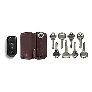 Bellroy Leather Key Cover Plus (Max. 8 keys) - Deep Plum