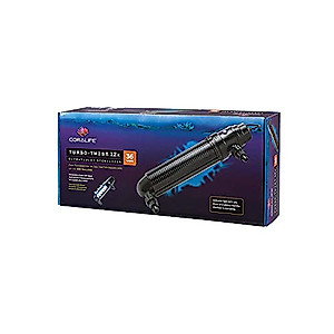 Coralife Turbo-Twist UV Fish Tank Sterilizer 12X, Up to 500 Gallons