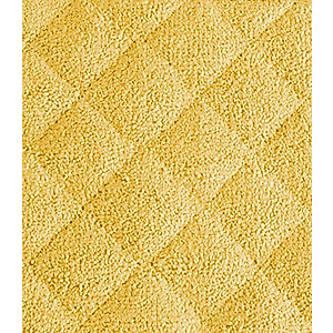 DII Basic Terry Collection 100% Cotton Quilted, Oven Mitt, Yellow, 2 Piece