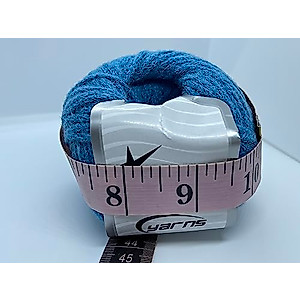 Blue Baby Alpaca, Merino Wool Blend Yarn, Worsted 50 Grams (1.76 Ounces) 100 Meters (109 Yards)