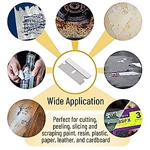 Bates- Single Edge Razor Blade, 50 pc, Razor Blades Scraper, Razor Blades Single Edge, Scraper Blades, Flat Razor Blade, One Edge Razor Blade, Single Sided Razor Blade, Single Edge Blades, Razor blade