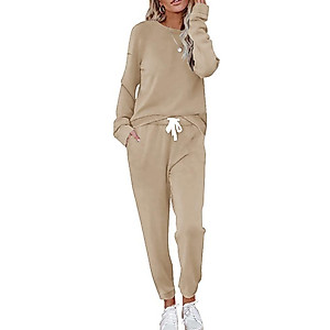 ETCYY NEW Lounge Sets for Women Two Piece Outfits Sweatsuits Sets Long Pant Loungewear Workout Athletic Tracksuits