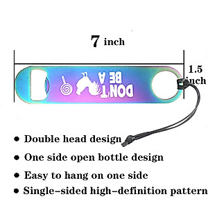 Funny Rainbow Colors Stainless Steel Bottle Opener Bar Key For Friend Boyfriend Men Bar Drinking Lovers Joke Gifts