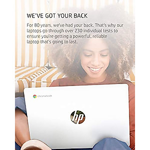 HP Chromebook 11-inch Laptop - MediaTek - MT8183 - 4 GB RAM - 32 GB eMMC Storage - 11.6-inch HD IPS Touchscreen - with Chrome OS™ - (11a-na0050nr, 2020 model, Snow White)
