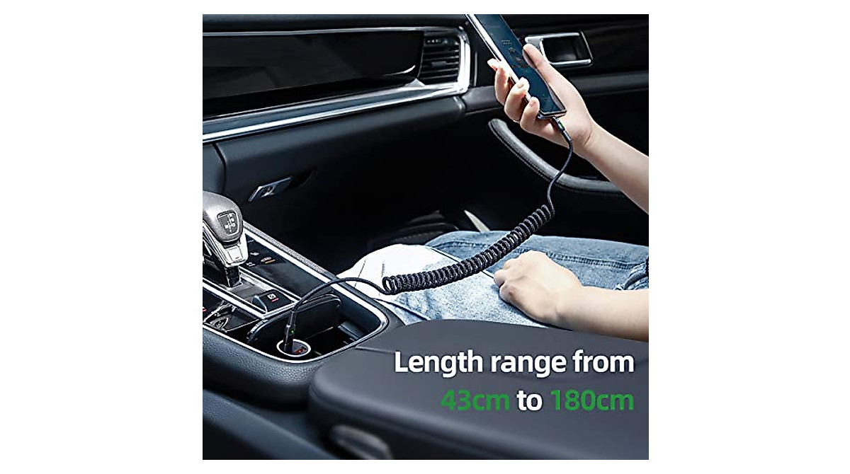 Scalable Coiled USB C to USB C Cable - 60W PD Fast Charge