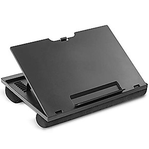 Adjustable Lap Desk - with 8 Adjustable Angles & Dual Cushions Laptop Stand for Car Laptop Desk, Work Table, Lap Writing Board & Drawing Desk on Sofa or Bed by HUANUO