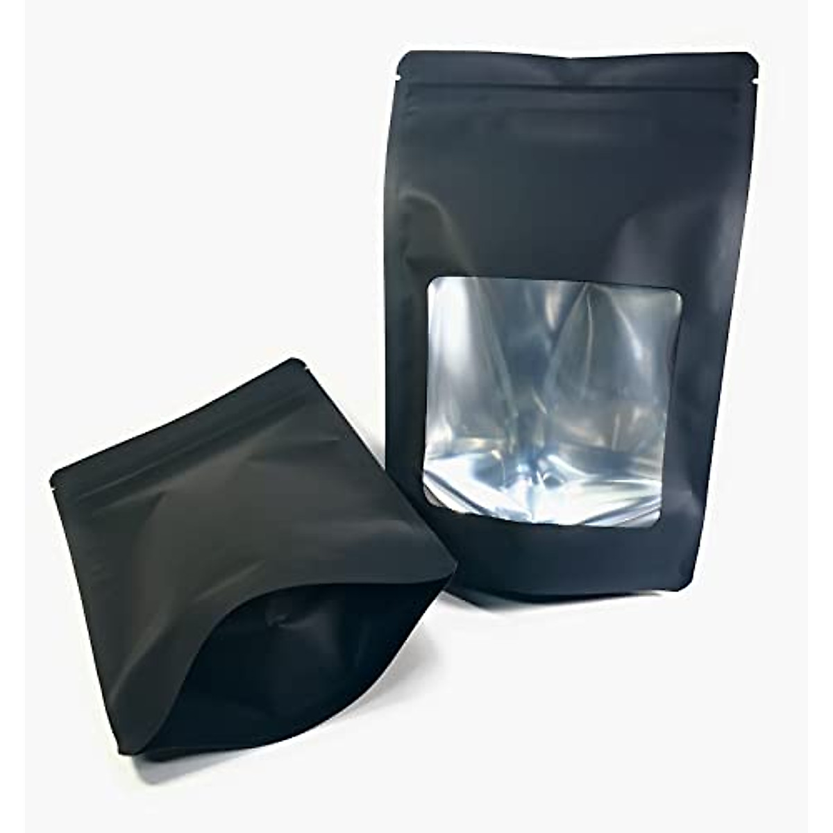 100 Pack Mylar 4 Mil Thick Smell Proof Bags 6” x 9” x 3” Stand Up Zip Seal Foil Pouch. HD Clear Window, Leak Proof, Food Grade. Travel, Storage and Display. ROYPACK