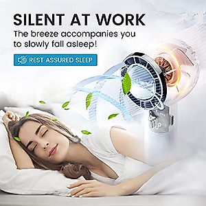 LUCHEN Handheld Fan Personal Mini Fan Portable USB Rechargeable Adjustable Desk Table Fan for Kids Girls Women Men Home Office Indoor Office Outdoor Travel White