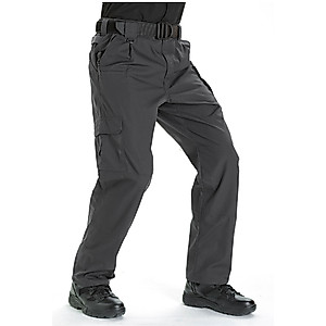 5.11 Tactical Men's Taclite Pro Lightweight Performance Pants, Cargo Pockets, Action Waistband, Charcoal, 34W x 30L, Style 74273