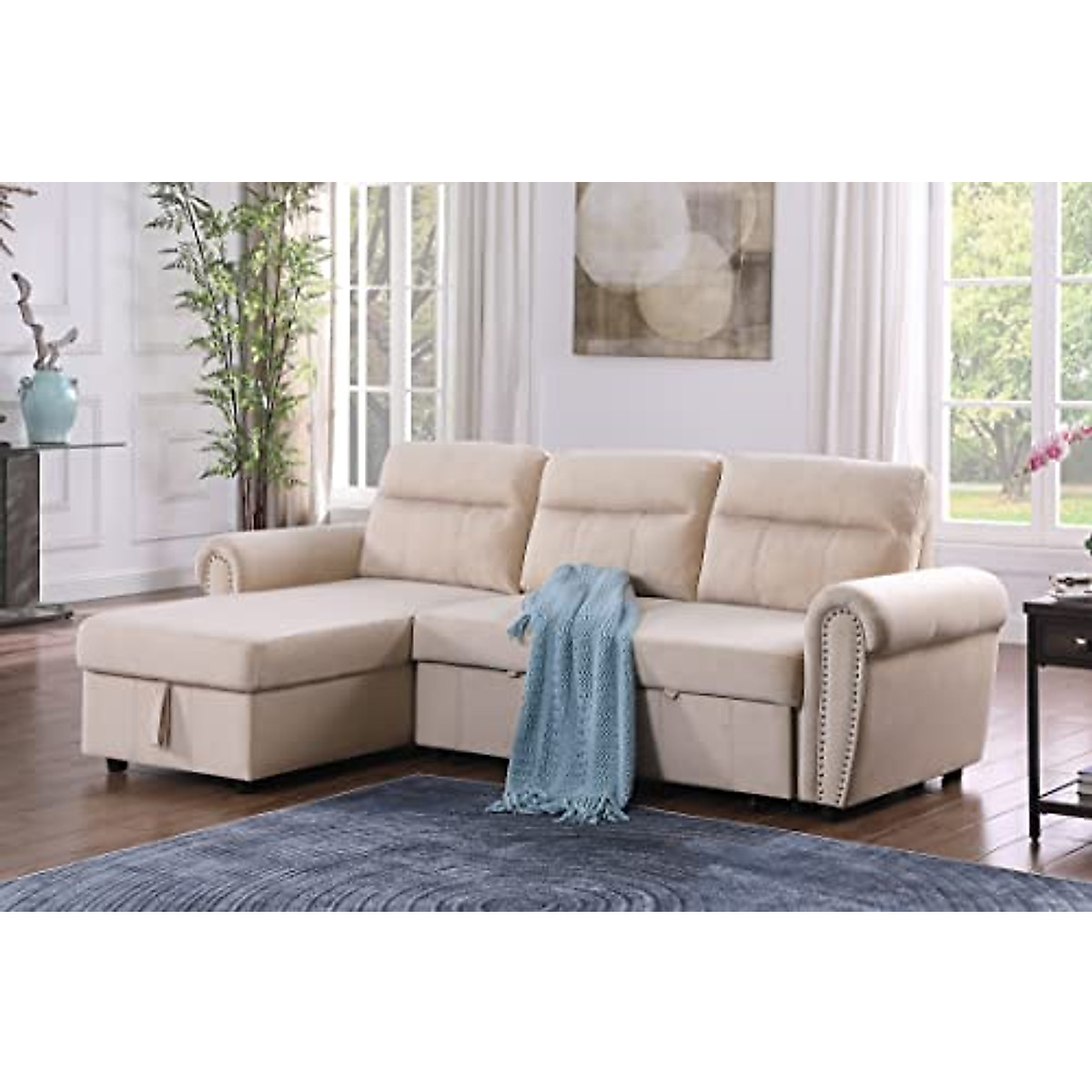 Lilola Home Ashton Sectional, Beige