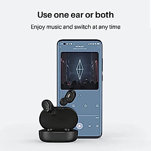Xiaomi Redmi Buds Essential Wireless Earbuds, Bluetooth 5.2 Low Latency Gaming Headphones Stereo Earphones in Ear Touch Control Headset with Mic Deep Bass for Sport, Gaming and Running, Black