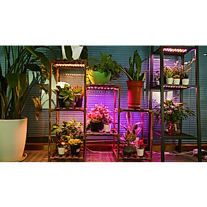 DOMMIA 20W/12W Grow Light Panel,Sunlike Warm White & Pulrple Light Full Spectrum for Indoor Garden Greenhouse Aquarium Hydroponic