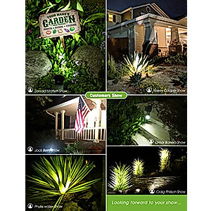 DBF Solar Outdoor Lights, Adjustable Solar Spot Lights Outdoor, 2.5w Solar Panel and Bright, 2-in-1 Waterproof Solar Landscape Spotlights Flood Lights for Garden Yard Flag Pole Pool, 2Pack